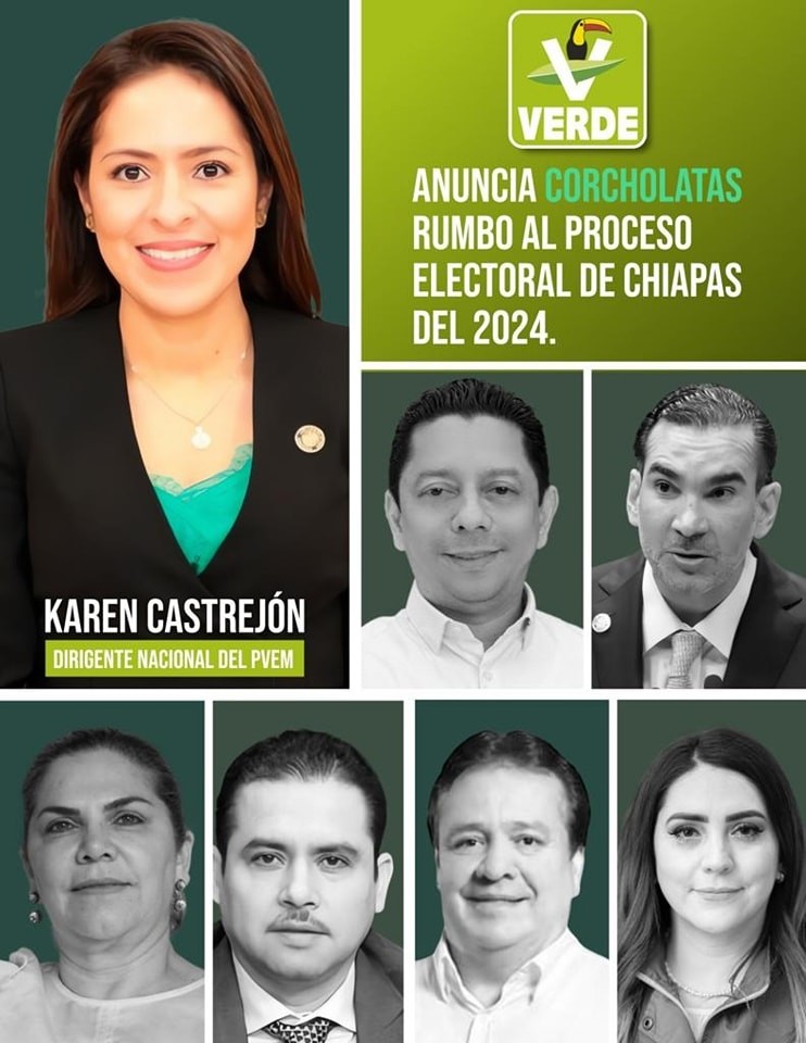 Anuncia PVEM corcholatas verdes de Chiapas | Rotativo en Linea